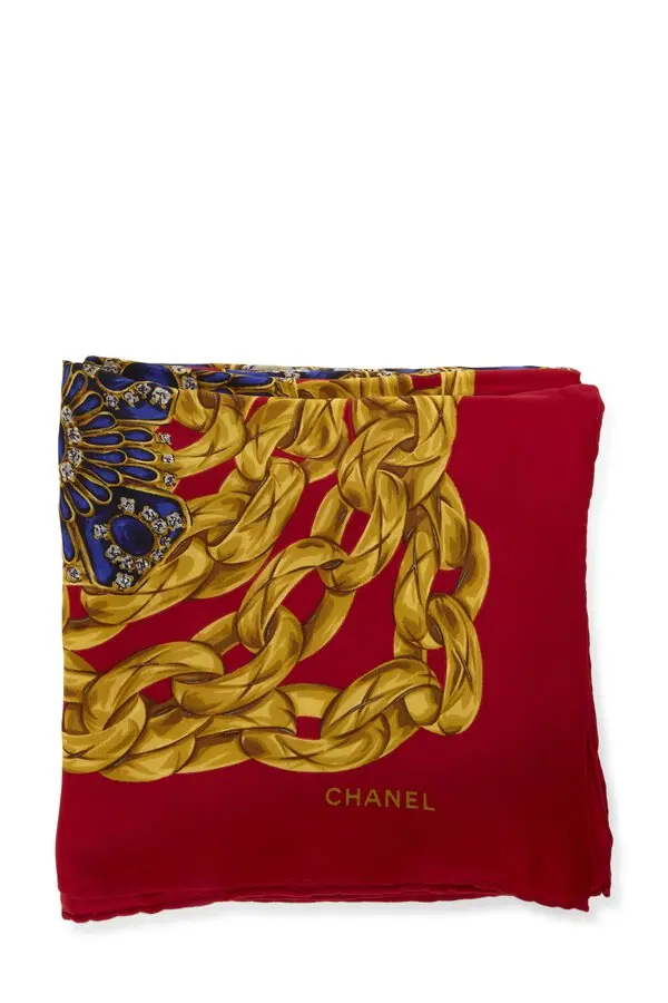 Chanel Gripoix Silk Scarf