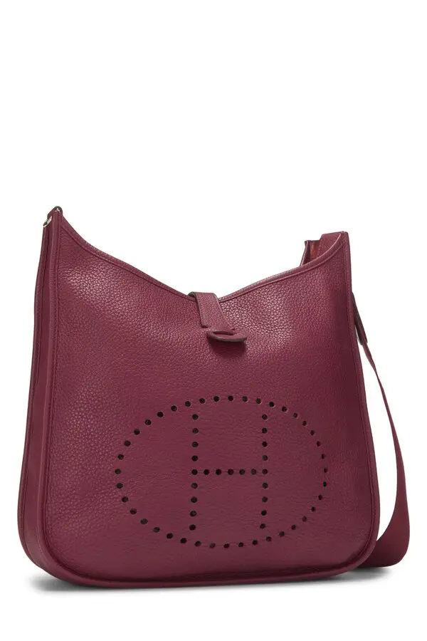 Hermès Evelyne Iii Bag In Tosca Clemence Leather - Pink