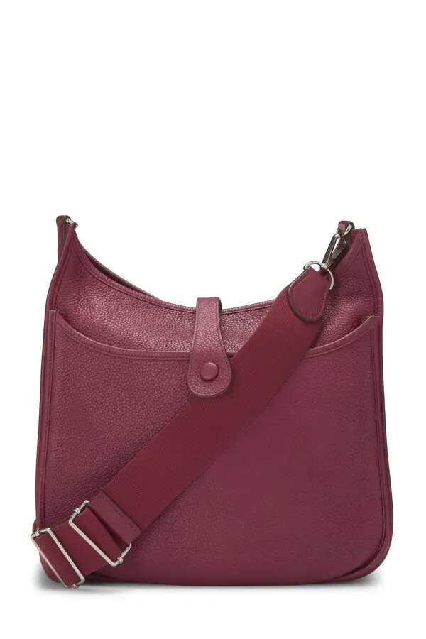 Hermès Evelyne Iii Bag In Tosca Clemence Leather - Pink