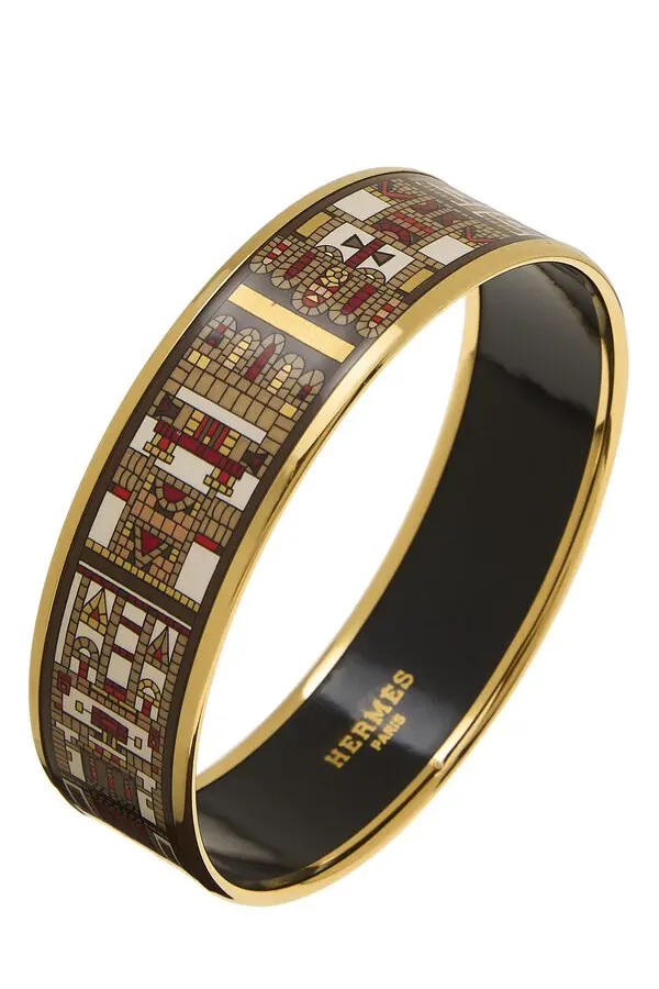 Hermès Gold & Enamel Bangle