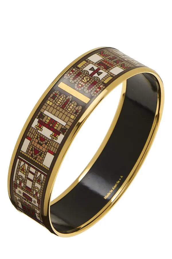 Hermès Gold & Enamel Bangle