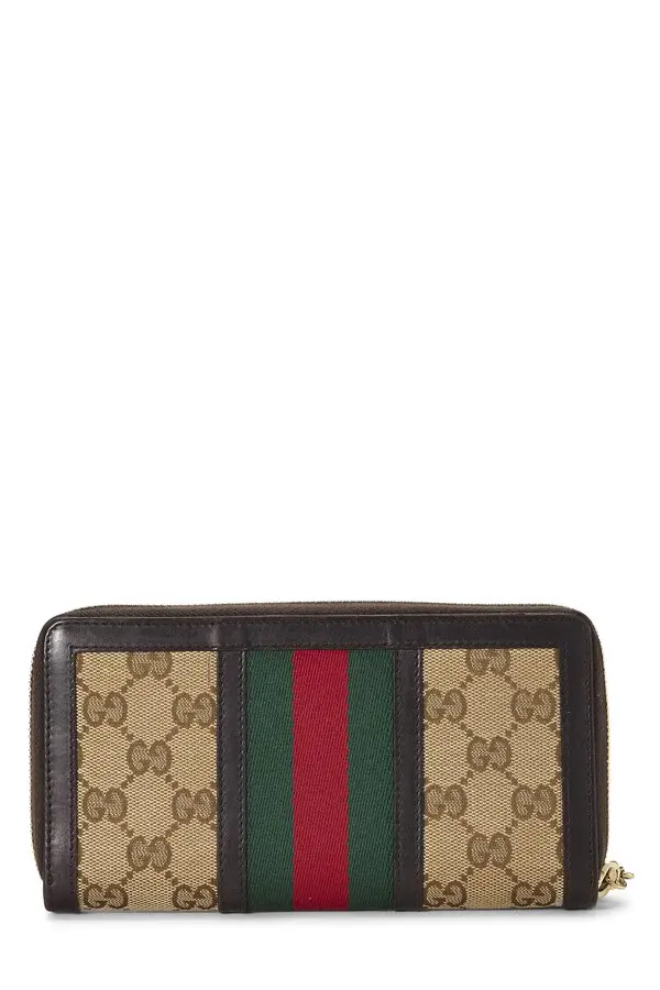 Gucci Original Gg Canvas Rania Zip Around Wallet