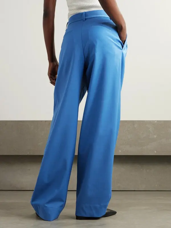 ESSE STUDIOS Pleated Woven Wide Leg Trousers