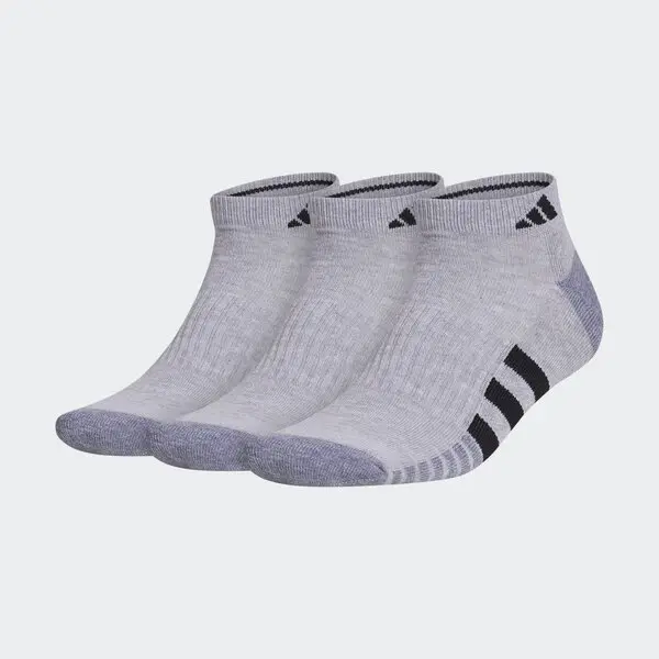 Adidas Cushioned Low-cut Socks 3 Pairs - Multicolor / Medium Grey Heather / Black