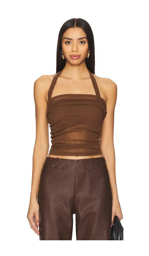 SOVERE / Thea Mesh Halterneck Top