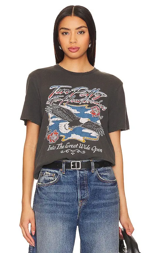 Junk Food Tom Petty Eagle Graphic T-shirt - Black