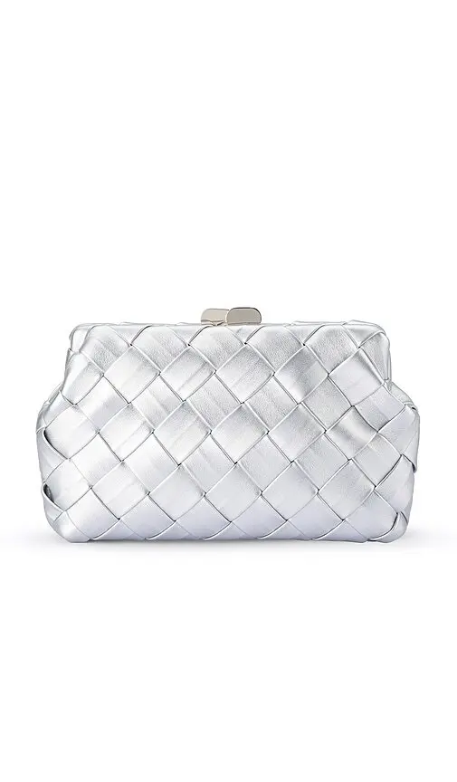 OLGA BERG Quinn Woven Clutch