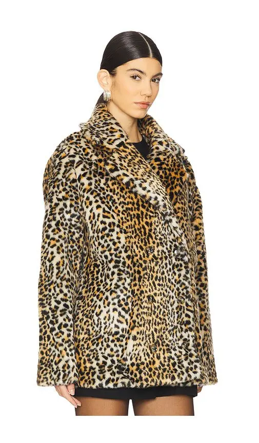 Bardot Vento Faux Fur Coat