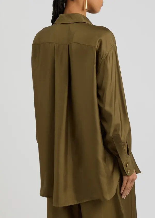 Zimmermann Crush Silk-twill Shirt