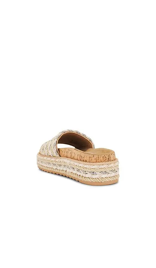 Steve Madden Beller Crystal-embellished Platform Slides
