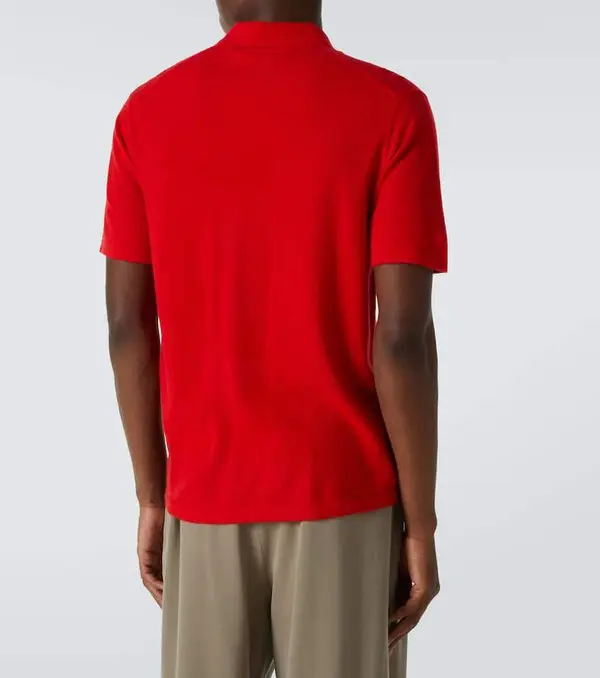 Arch4 Mr Rochester Cashmere Polo Shirt - Red