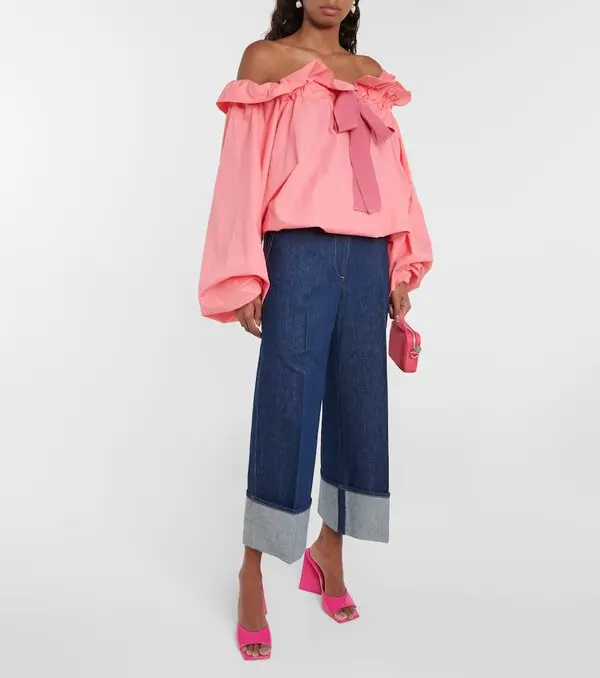 PATOU Mid-rise Wide-leg Jeans