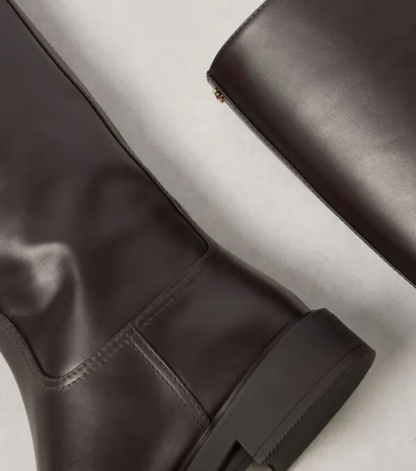 GIANVITO ROSSI Ascott Leather Knee-high Boots