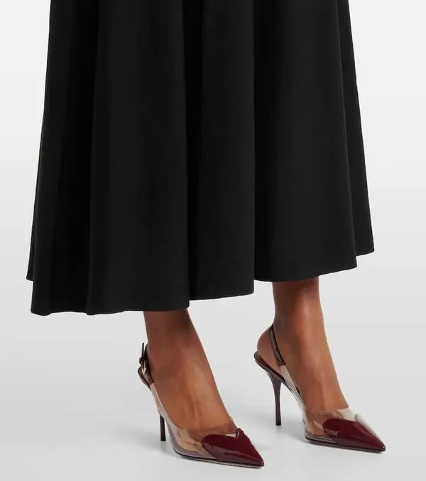 Alaïa Belted Wool-blend Midi Dress