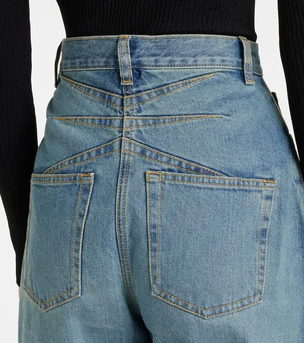 Alaïa High-rise Barrel-leg Jeans