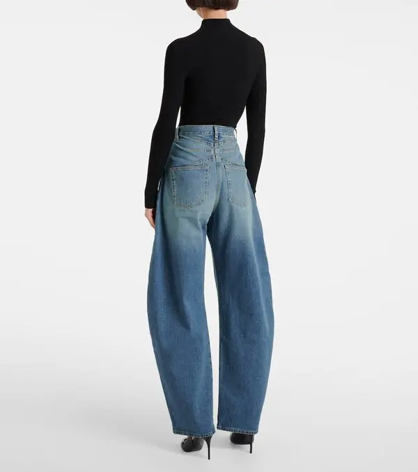 Alaïa High-rise Barrel-leg Jeans