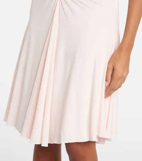 Alaïa Ruched Jersey Midi Dress