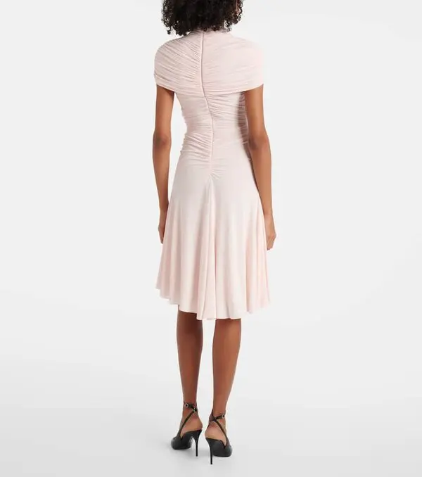 Alaïa Ruched Jersey Midi Dress