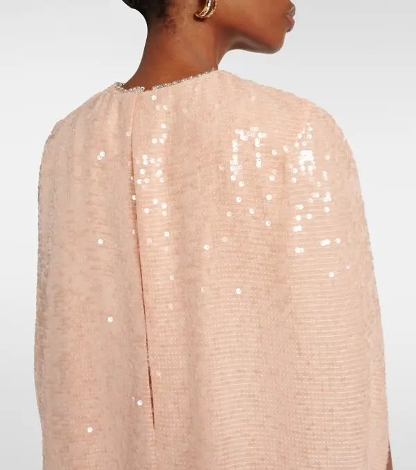 Erdem Sequined Chiffon Gown