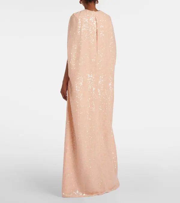 Erdem Sequined Chiffon Gown