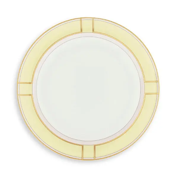 GINORI 1735 Colonna Diva Flate Plate - Giallo
