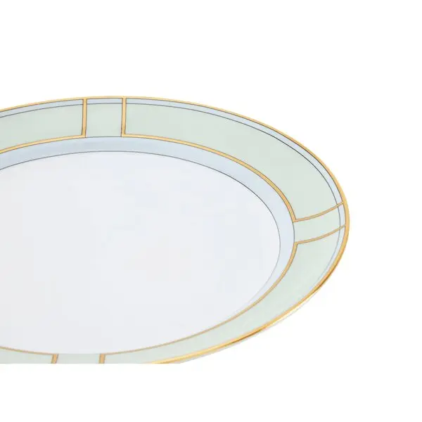 GINORI 1735 Colonna Diva Flate Plate - Verde