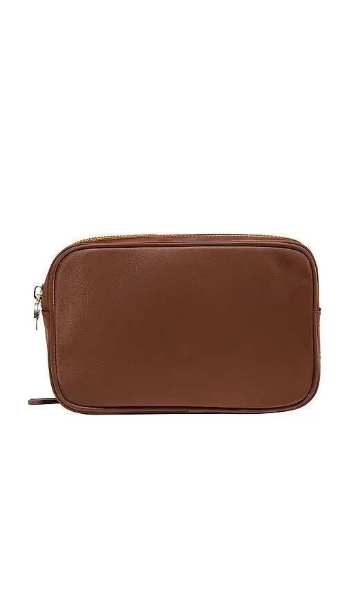 Stoney Clover Lane Double Zipper Pouch - Espresso