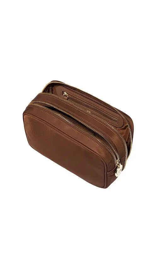 Stoney Clover Lane Double Zipper Pouch - Espresso