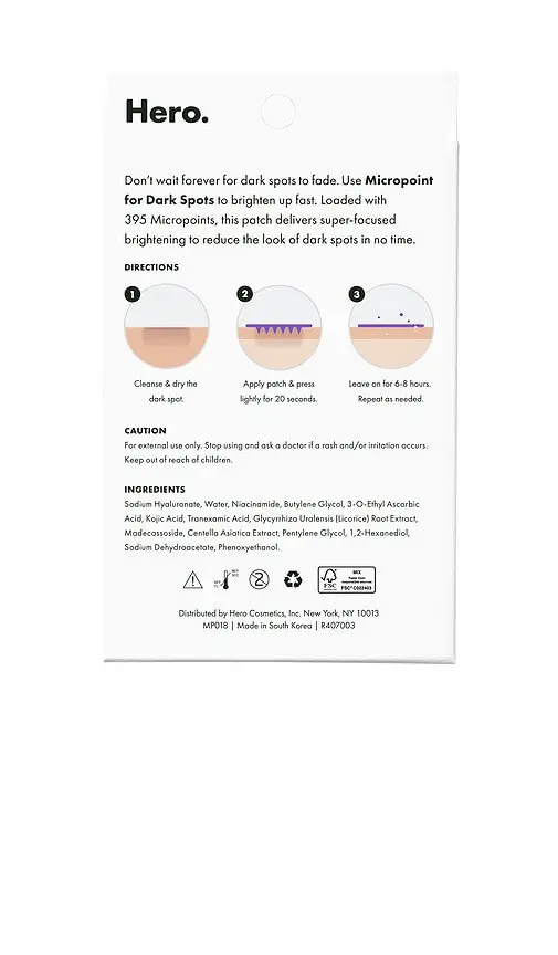 HERO COSMETICS Micropoint For Dark Spots 8 Count - N,a