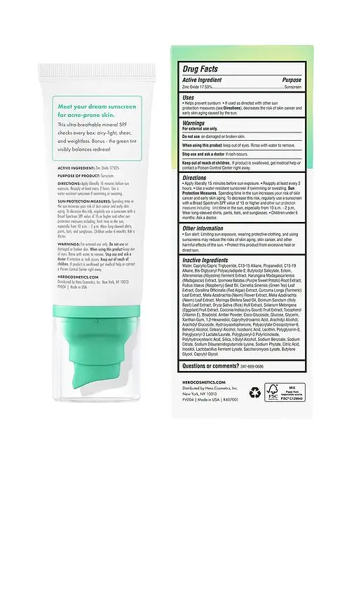 HERO COSMETICS Superlight Sunscreen Spf 30