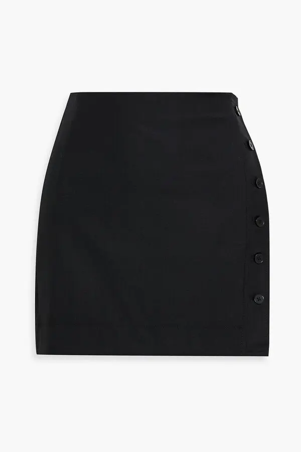 Loulou De Saison Loulou Studio Mahaz Mini Wrap Skirt - Black