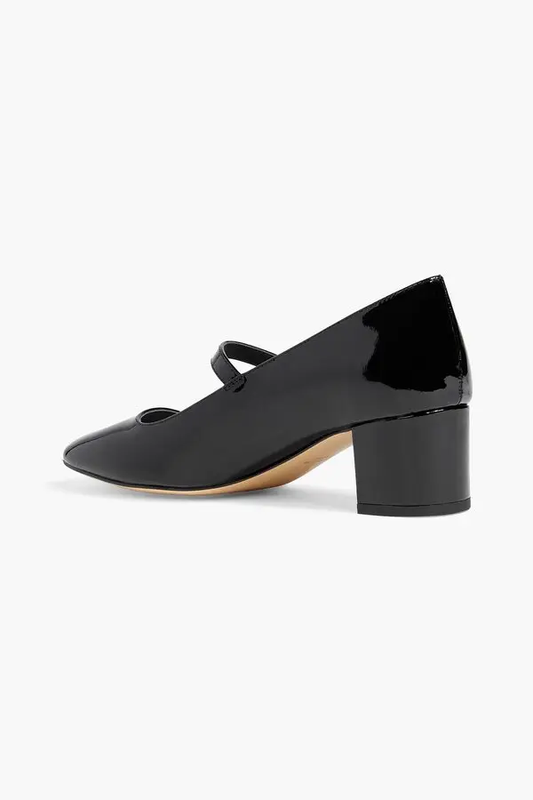 STUART WEITZMAN Louise Patent-leather Mary Jane Pumps