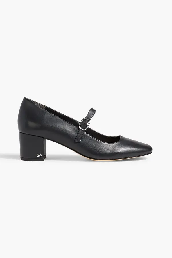 STUART WEITZMAN Louise Leather Mary Jane Pumps