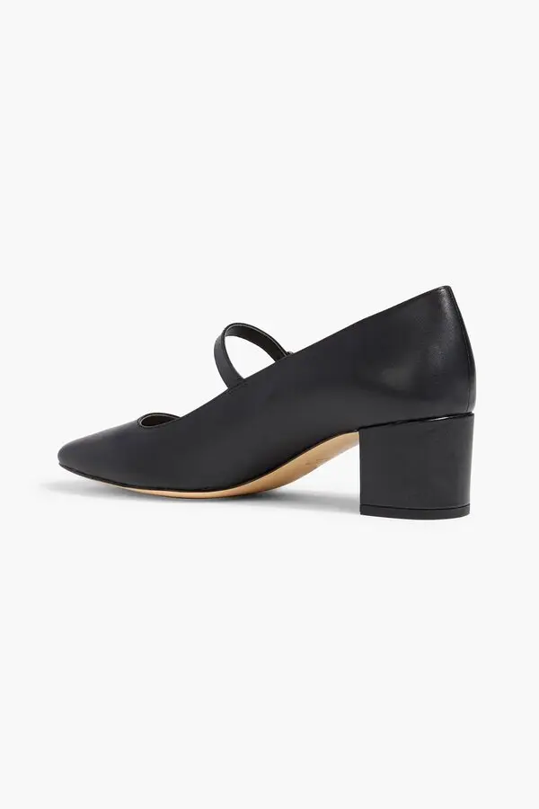 STUART WEITZMAN Louise Leather Mary Jane Pumps