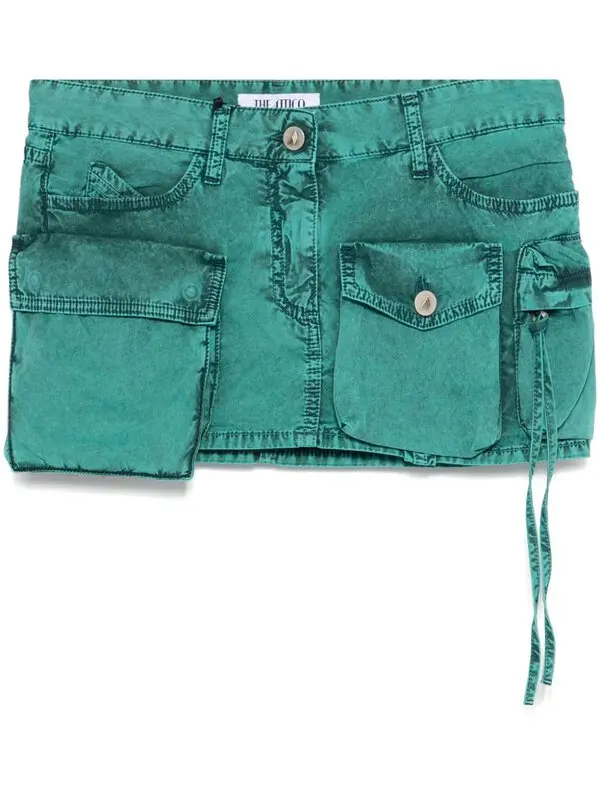 Attico Fay Mini Skirt - Green