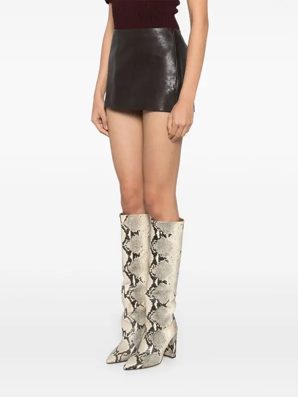 Khaite The Jett Mini Skirt - Brown