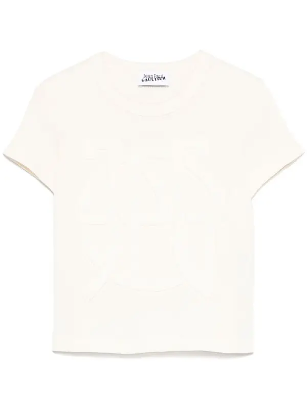 JEAN PAUL GAULTIER Waffle Logo-embossed T-shirt