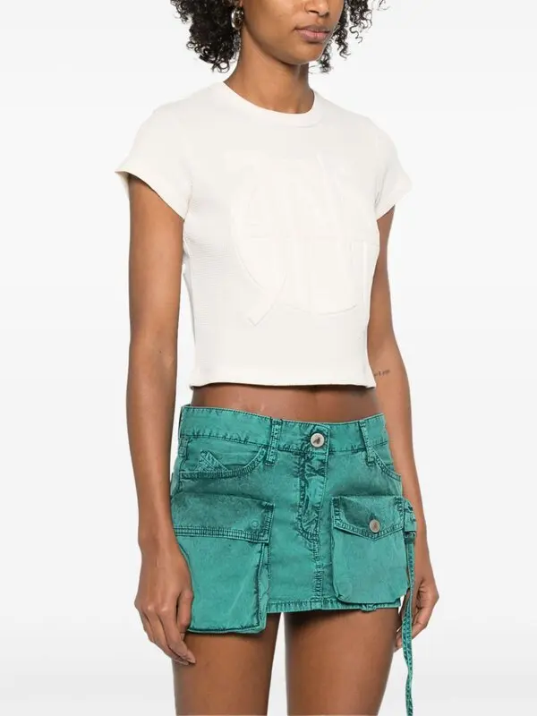 JEAN PAUL GAULTIER Waffle Logo-embossed T-shirt