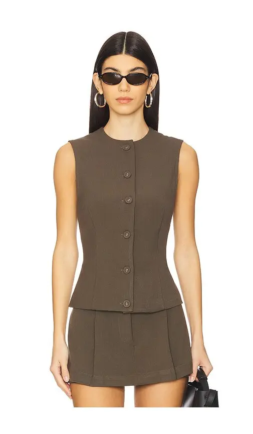 WeWoreWhat Button-down Vest