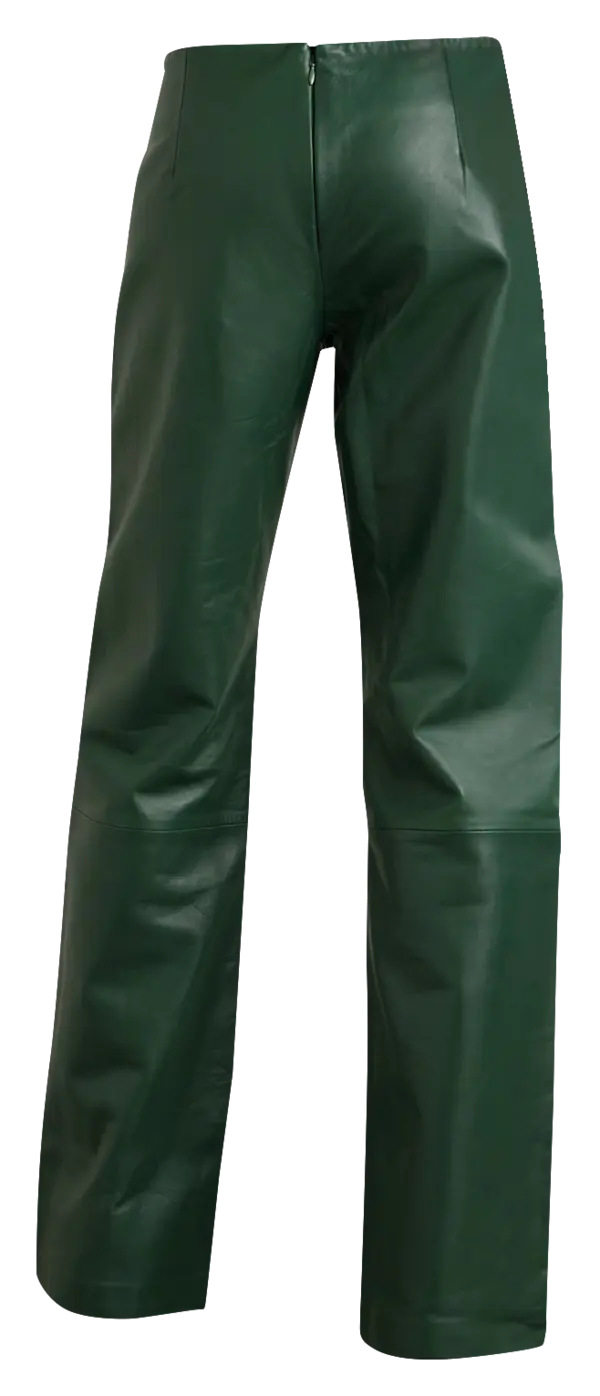 ST. AGNI Leather Straight-leg Trousers