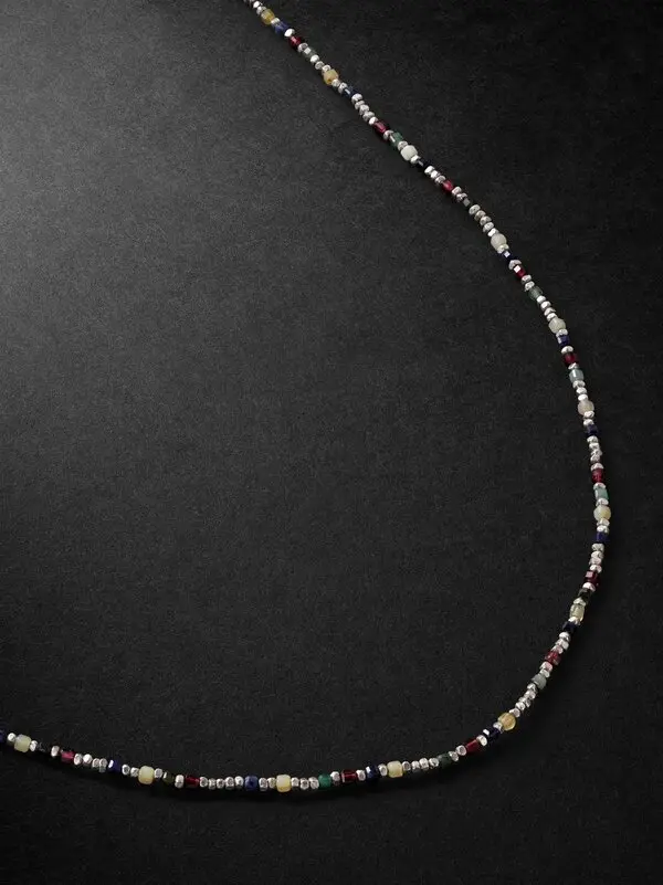 MAOR M. Cohen Percep Convertible Sterling Multi-stone Beaded Necklace - Silver