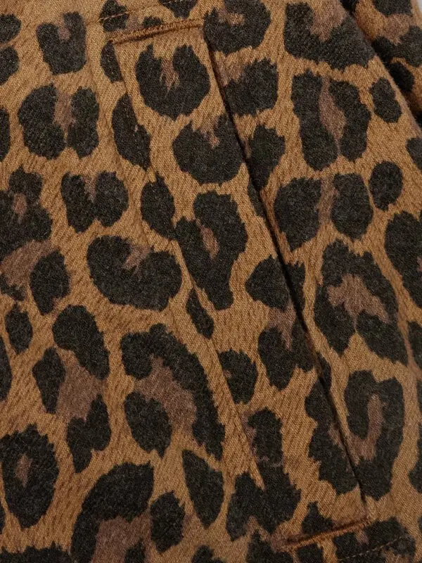 Kapital Cavalier Leopard-print Cotton-blend Twill Coat