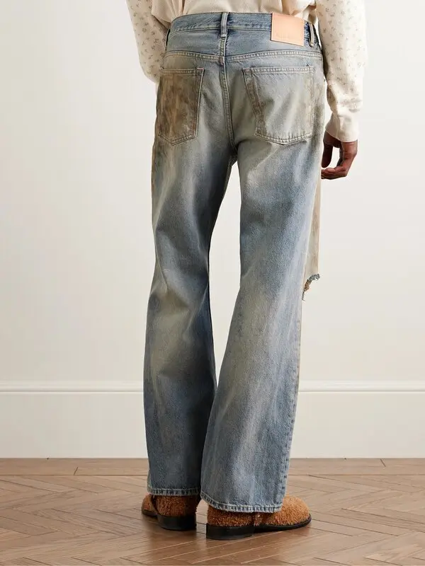 Acne Studios Straight-leg Distressed Jeans