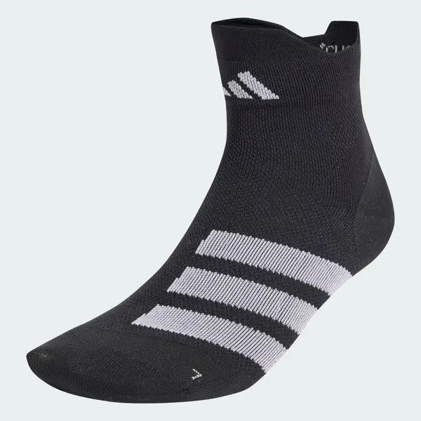 Adidas Run Adizero Sports Socks - Black / White / White