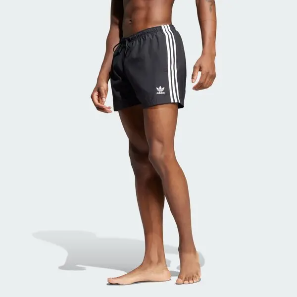 Adidas Adicolor 3-stripes 5-inch Swim Shorts - Black