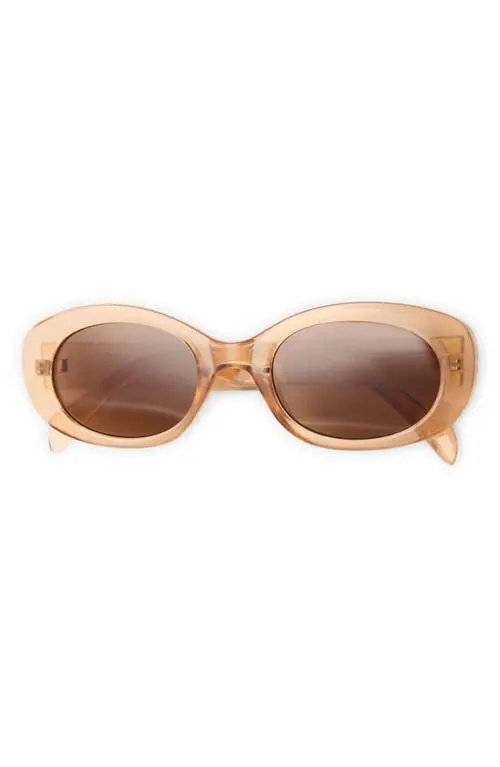 Mango Oval Sunglasses - Peach | Editorialist display picture 1