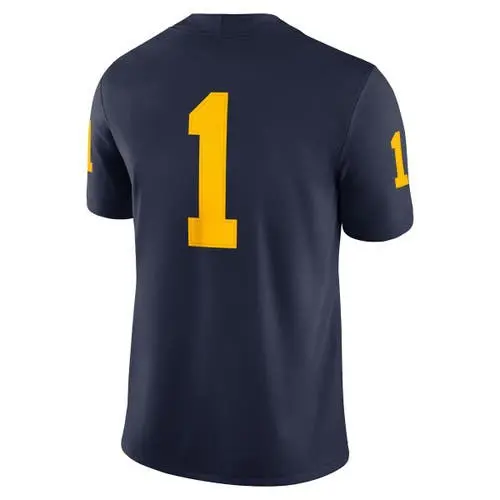 JORDAN BRAND Michigan Wolverines #1 Game Jersey