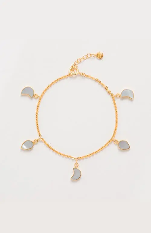 FREYA ROSE Petite Moon Bracelet - Gold