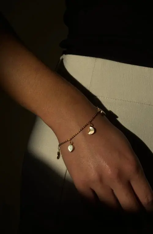 FREYA ROSE Petite Moon Bracelet - Gold
