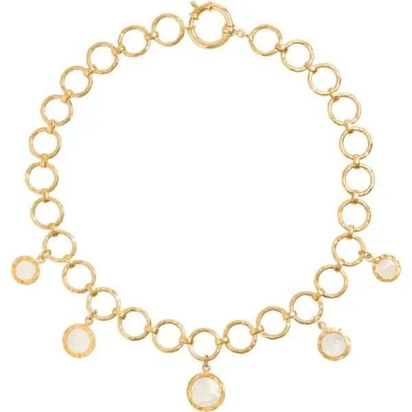 FREYA ROSE Forged Circular Necklace - Gold